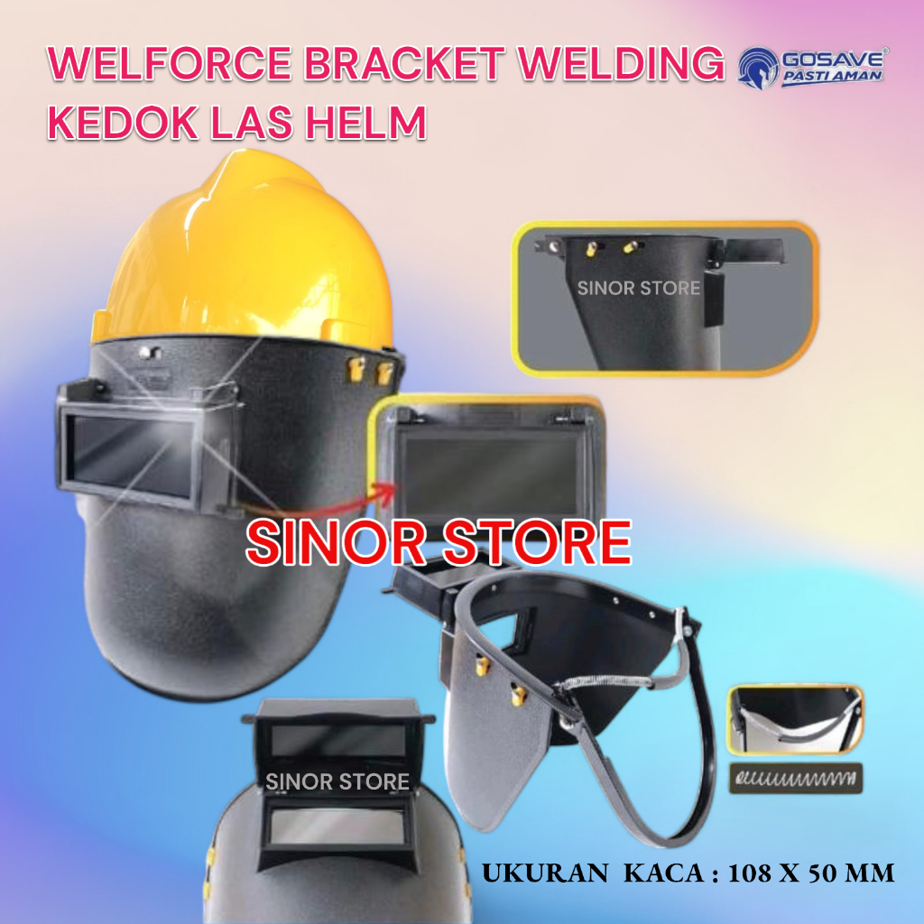 Jual Bracket WELFORCE Welding Mask / Kedok Las Untuk HELM | Shopee ...