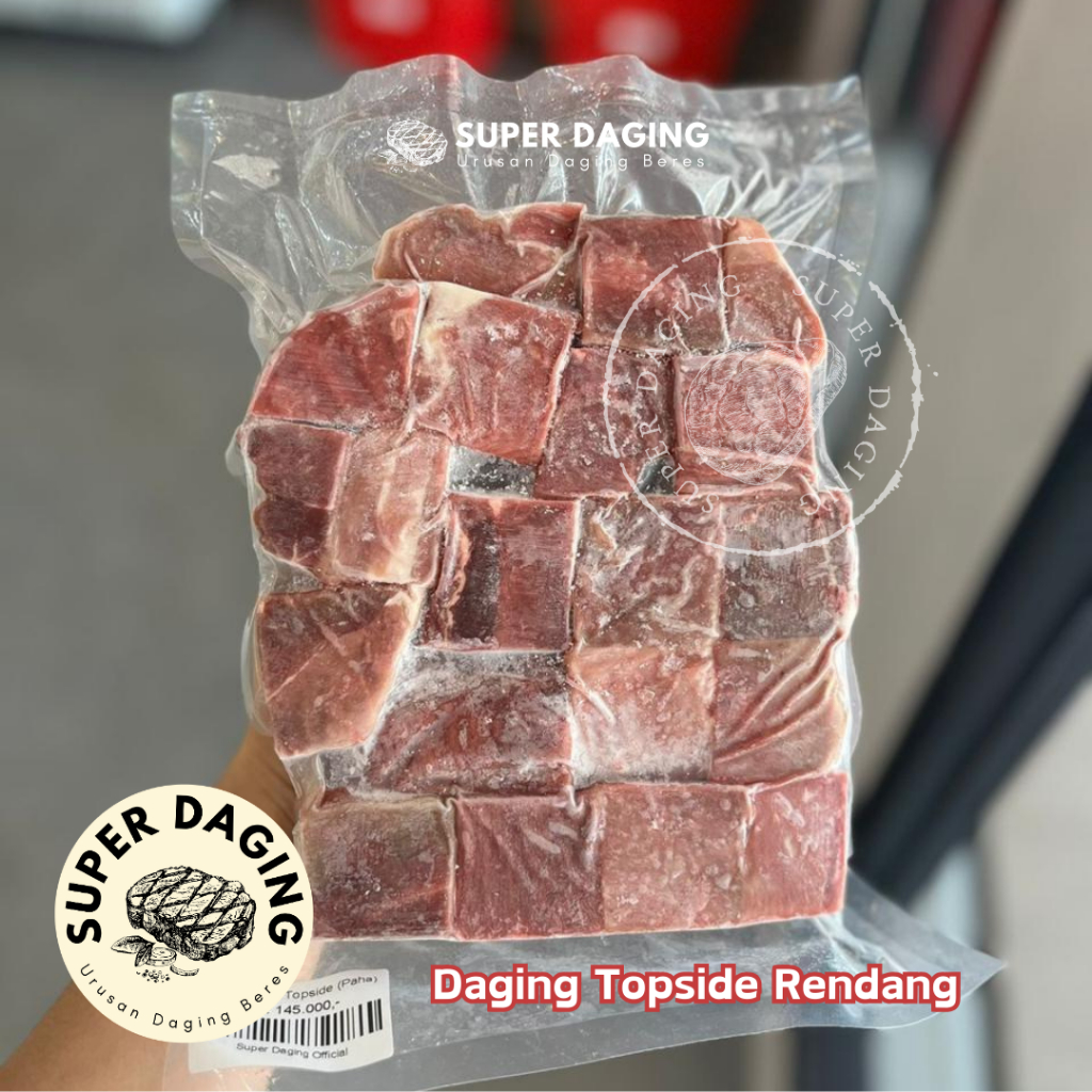 Jual Daging Sapi Rendang Impor / Beef Topside 1kg - Super Daging ...