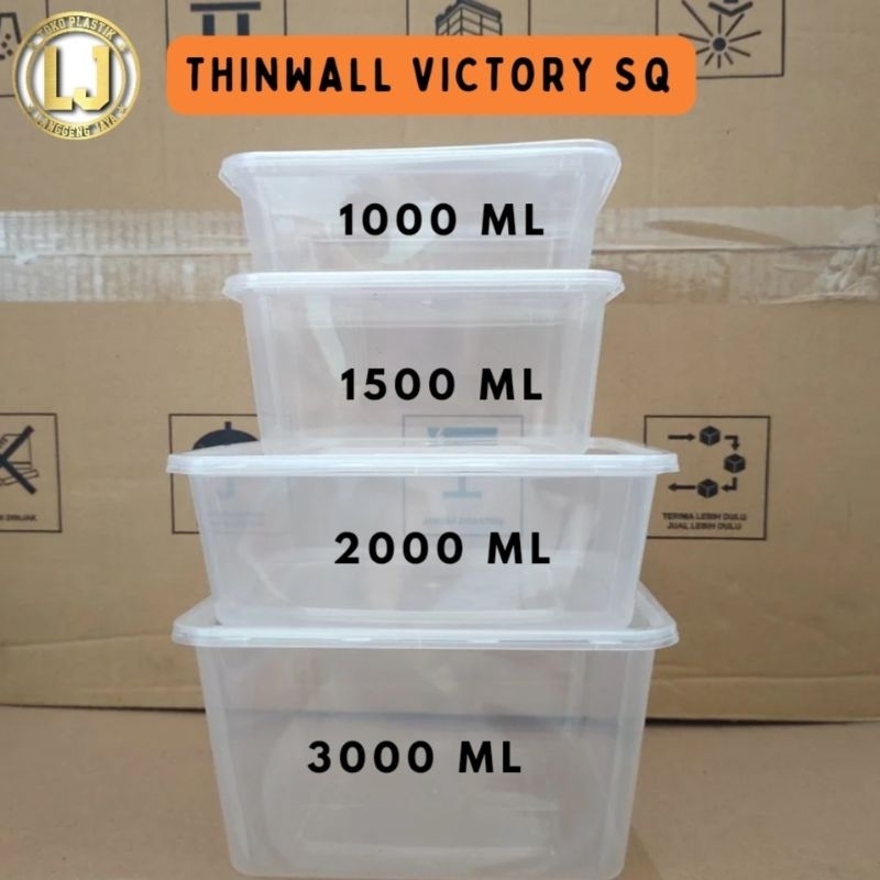 Jual THINWALL VICTORY SQ 1000ml/1500ml/2000ml/3000ml | Shopee Indonesia