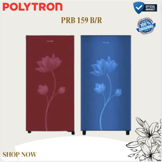 Jual POLYTRON KULKAS 1 PINTU PRB 159 B/R METALIC 150Liter KULKAS 1 ...