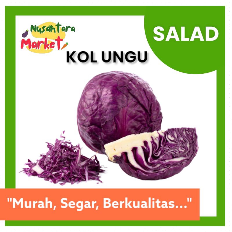 Jual KOL UNGU | 500GR | NUSANTARA MARKET SALAD | Shopee Indonesia