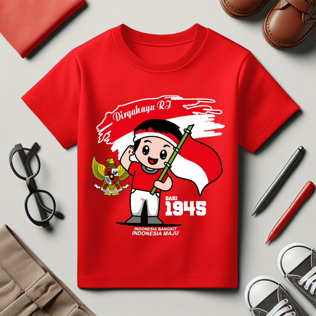 Jual Baju Kaos Distro Anak Kemerdekaan Dirgahayu 17 Agustus 1945 ...