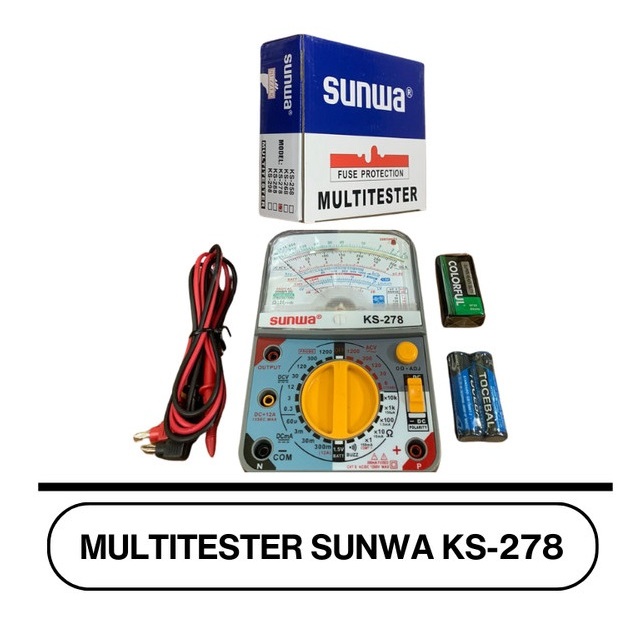 Jual Multimeter Sunwa KS-278 Multitester Sunwa Original KS278 Multi ...