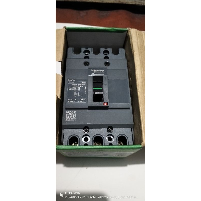 Jual Mccb Ezc 100F 3P 75A Schneider original | Shopee Indonesia