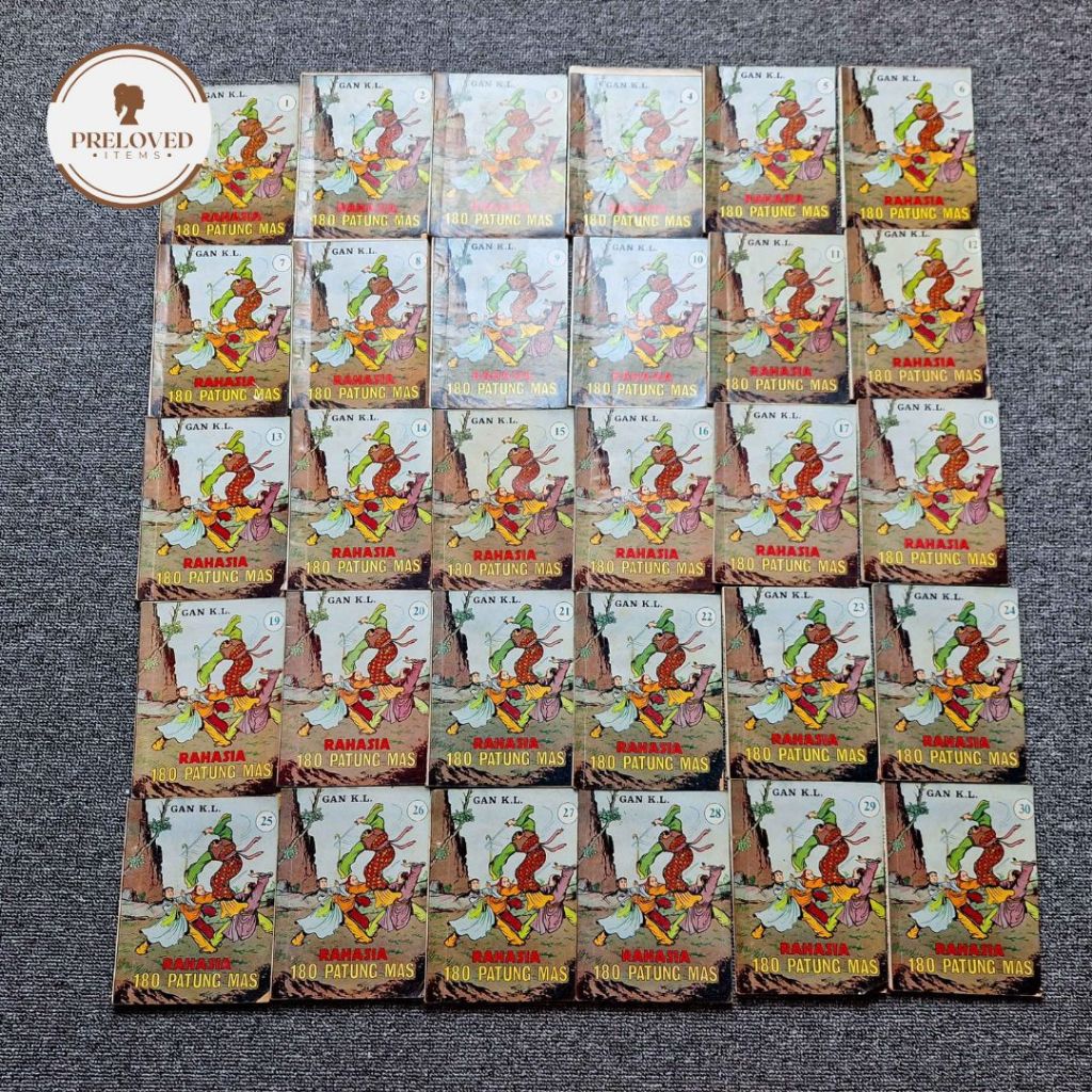 Jual Buku Cersil Cerita Silat Rahasia 180 Patung Jilid 1-30 Original ...