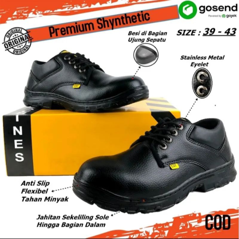 Jual Sepatu safety pria ujung besi sepatu safety low boot sepatu septi ...