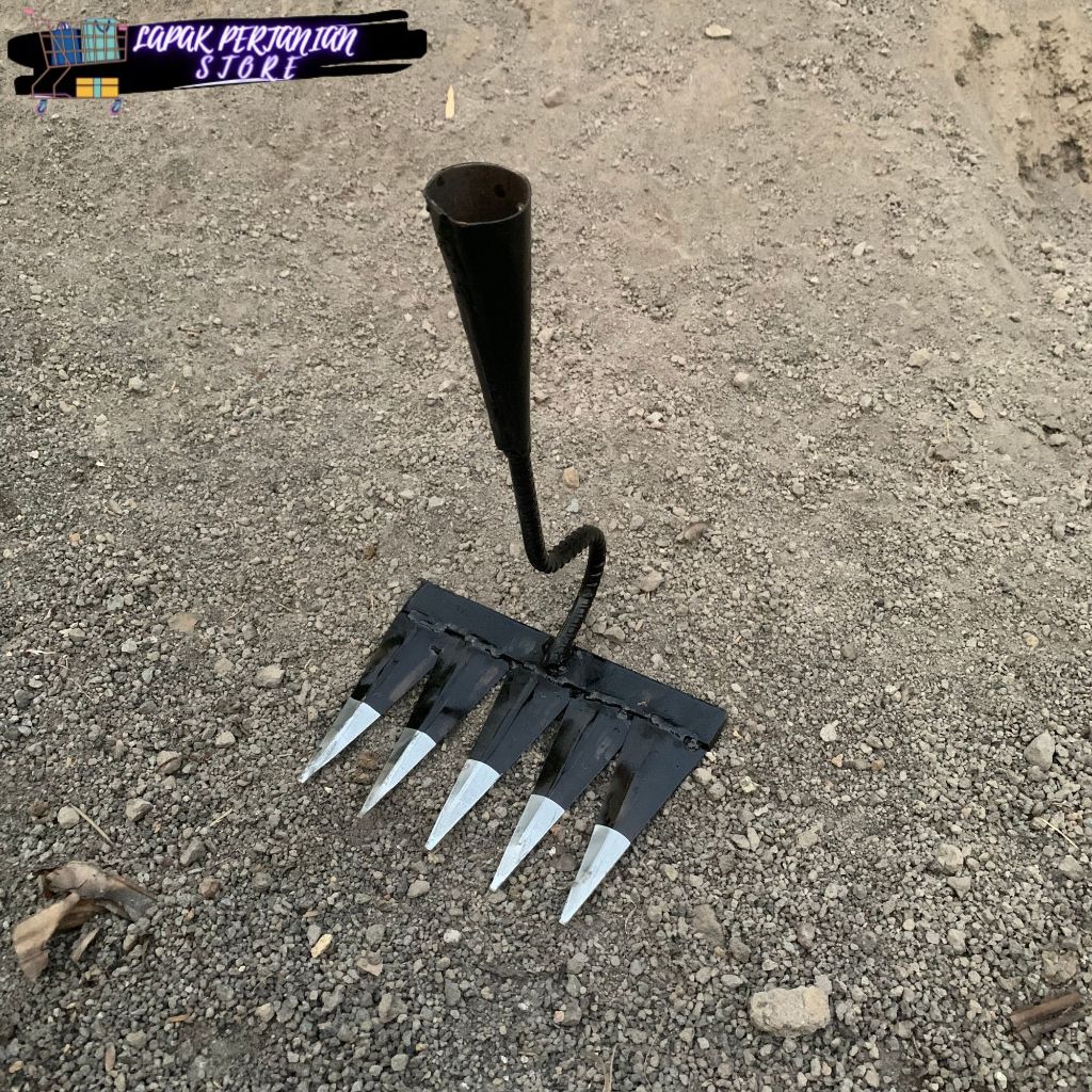 Jual Cangkul Garuk Rumput Taman Full Baja Besi Mata Garuk 5Jari - Garuk ...