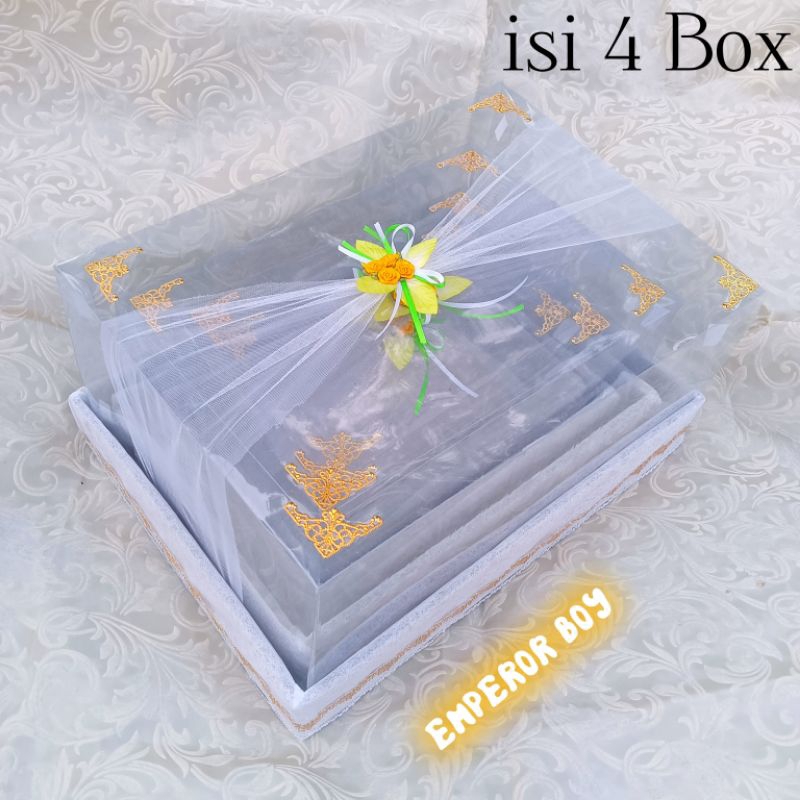 Jual Box Seserahan Pernikahan Hantaran Pernikahan Set 4 Parsel Lamaran ...