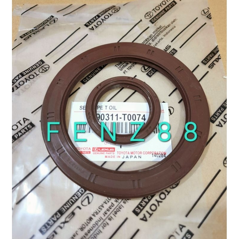 Jual SEAL KRUK AS DEPAN BELAKANG CRANKSHAFT SEAL TIMING CALYA SIGRA 1.2 / AGYA AYLA 1.2 1200CC ...