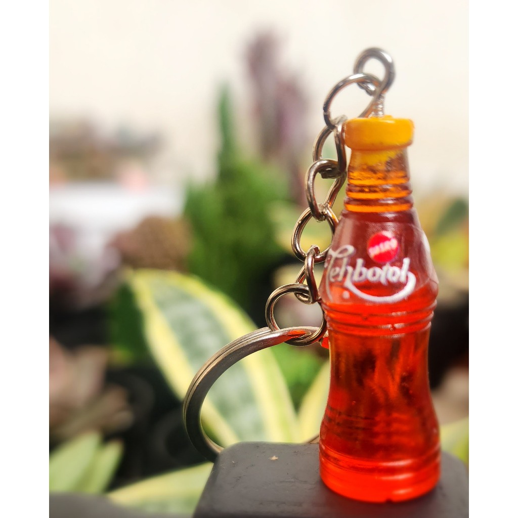 Jual Gantungan Kunci / GANCI UNIK Miniatur Teh Botol BAHAN RESIN ...