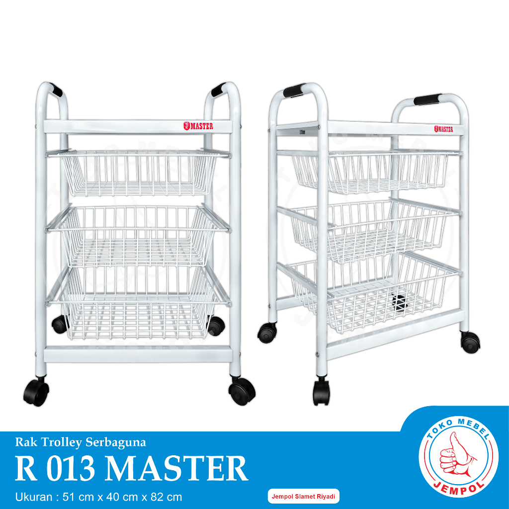 Jual Rak Salon R013 MASTER/Rak Troli Kamar Mandi/Rak Kamar Tidur/Rak Penyimpanan/Trolley Salon ...