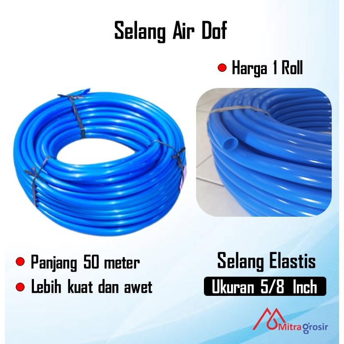 Jual Trilliun Selang Air Tipe Dof Elastis Tebal Ukuran 5/8 Inch Siram Taman Cuci Motor Mobil 1 ...
