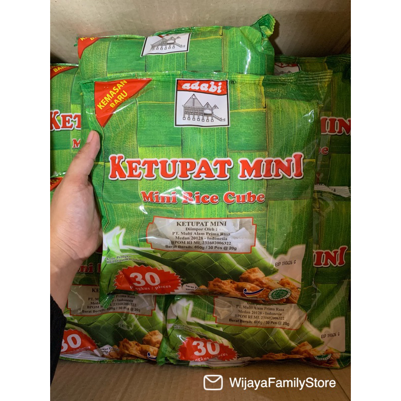 Jual Ketupat Mini Rice Cube Adabi Exp 2026 Isi 30 Bungkus/ Haruman ...