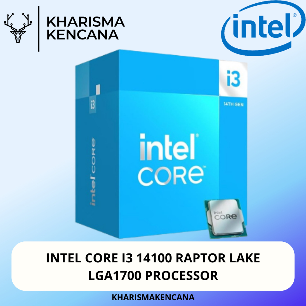 Jual INTEL CORE I3 14100 RAPTOR LAKE LGA1700 PROCESSOR | Shopee Indonesia