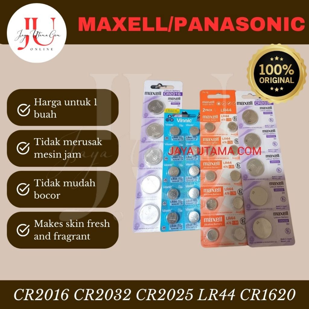 Jual Baterai Maxell / Vinnic LR 44 Baterai Kancing Original | Shopee ...