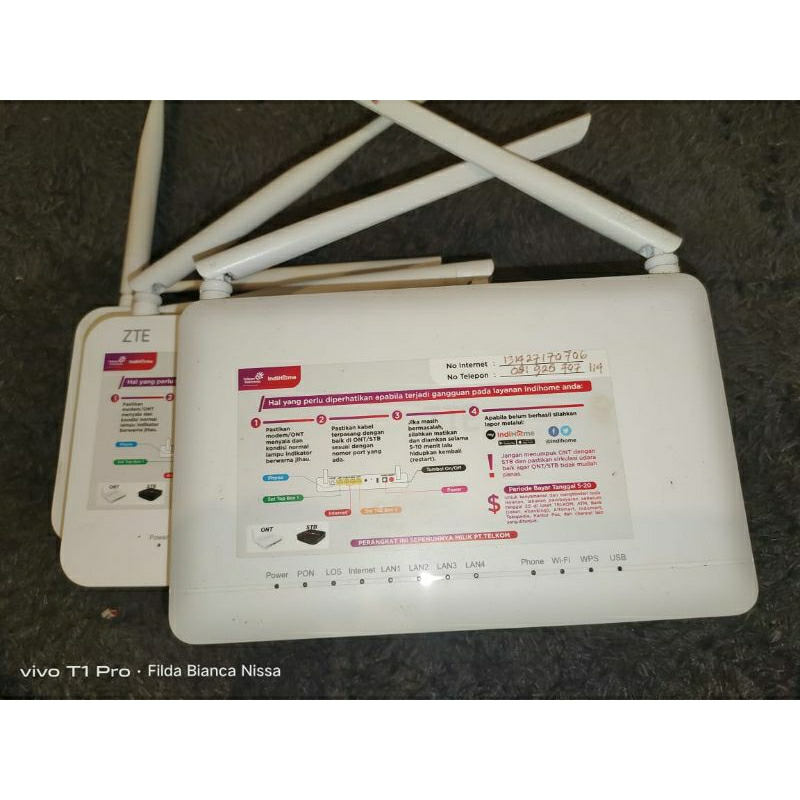 Jual modem ont zte F609L + adaptor | Shopee Indonesia