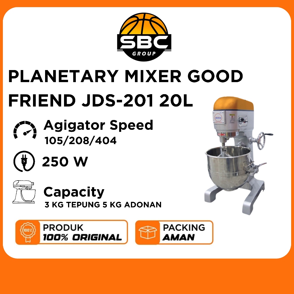 Jual PLANETARY MIXER GOOD FRIEND JDS-201 20L | Shopee Indonesia