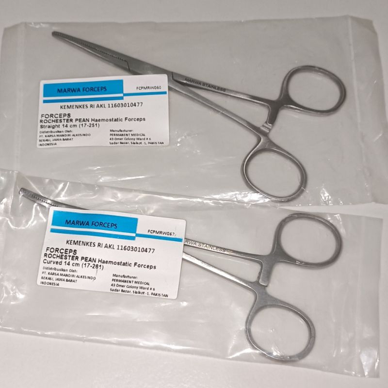 Jual Gunting Operasi Klem Arteri Rochester Pean Haemostatic Forcep ...