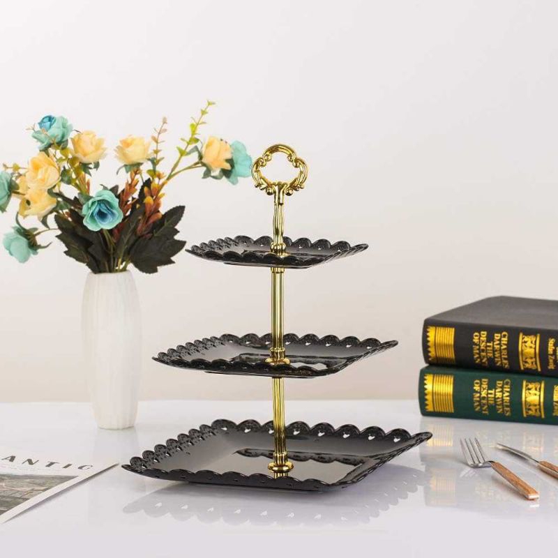 Jual Rak Kue Susun 3 Tingkat Detachable Plate Cake Stand Display cake ...