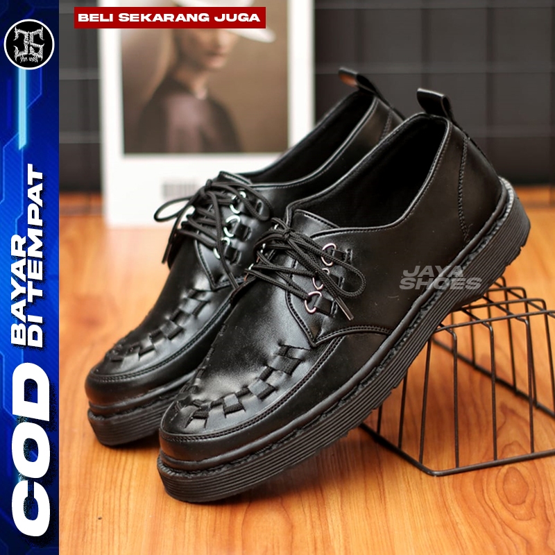 Jual JACKSON Sepatu Pantofel Pria Hitam Docmart Formal Casual Original ...