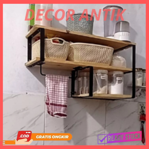 Jual Rak Kitchen Set / Rak Dinding Gantung Bumbu Dapur Susun Serbaguna ...
