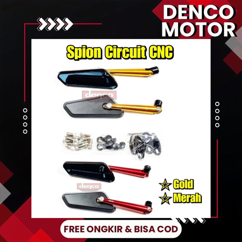 Jual Spion Model Rizoma Circuit NMAX XMAX PCX KLX VESPA Kaca Puti ...