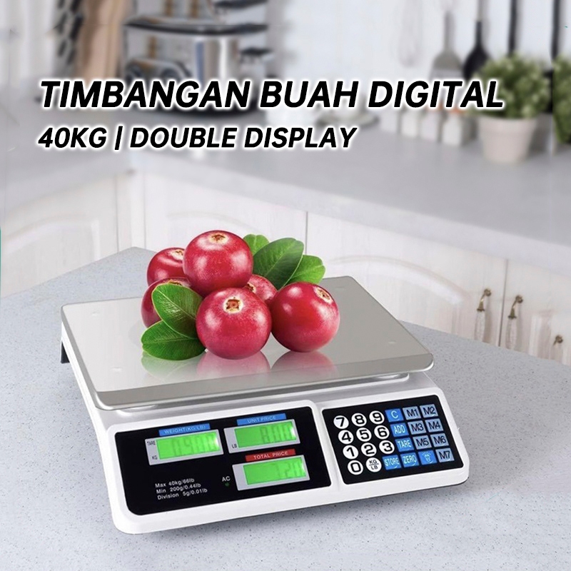 Jual Timbangan Buah Digital 40KG/ Digital Computing Scale 40kg Double ...
