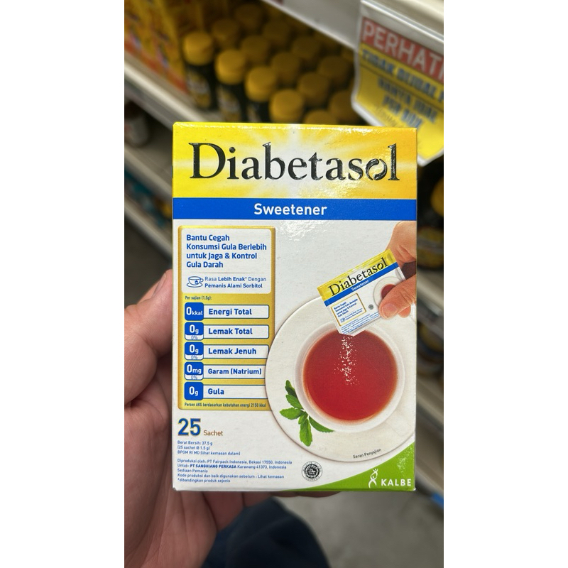 Jual DIABETASOL Sweetener 25 sachet x 1,5gram | Shopee Indonesia