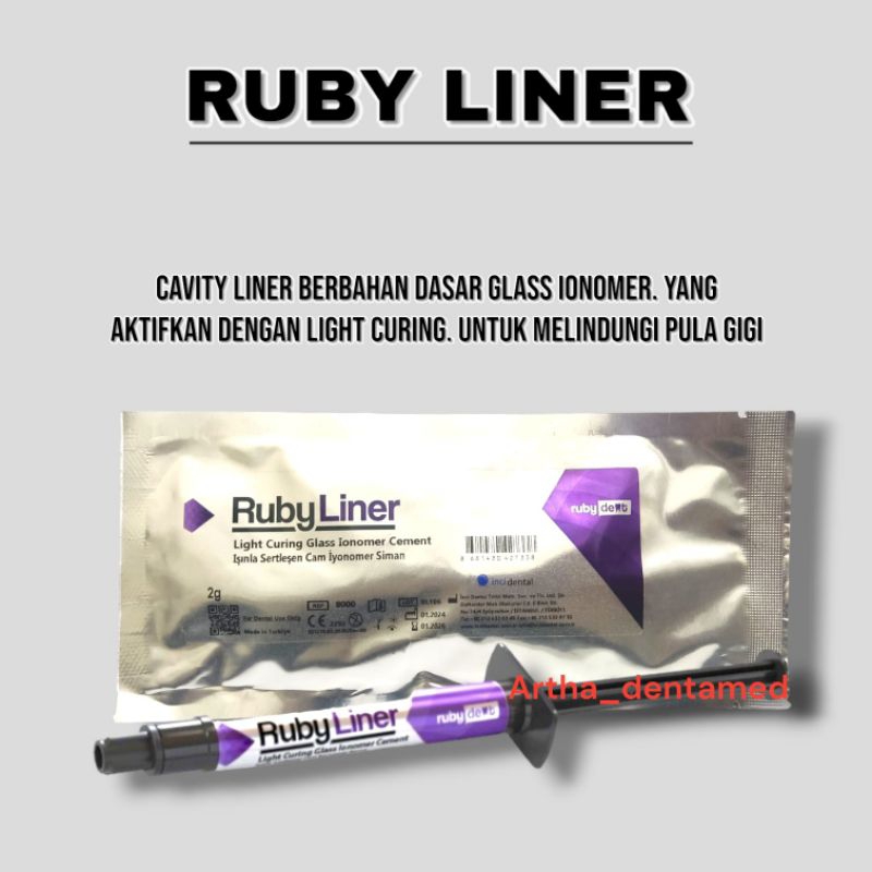 Jual RUBY LINER Lightcuring GIC liner | Shopee Indonesia