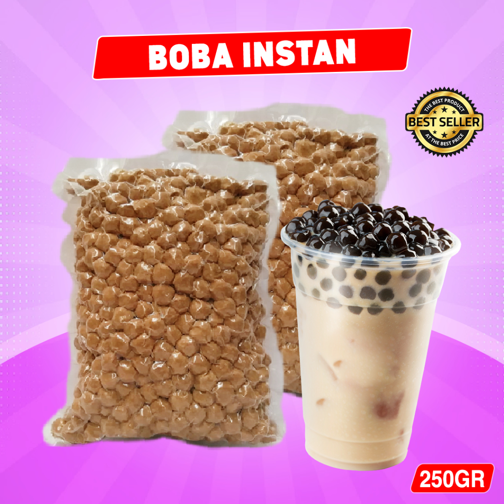 Jual TOPPING BOBA INSTAN 250GR / BOBA PEARL TAPIOKA / TOPPING BOBA ...