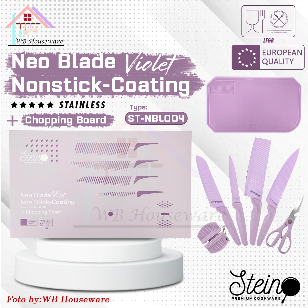 Jual STEIN STEINCOOKWARE knive set neo blade violet / pisau set talenan ...