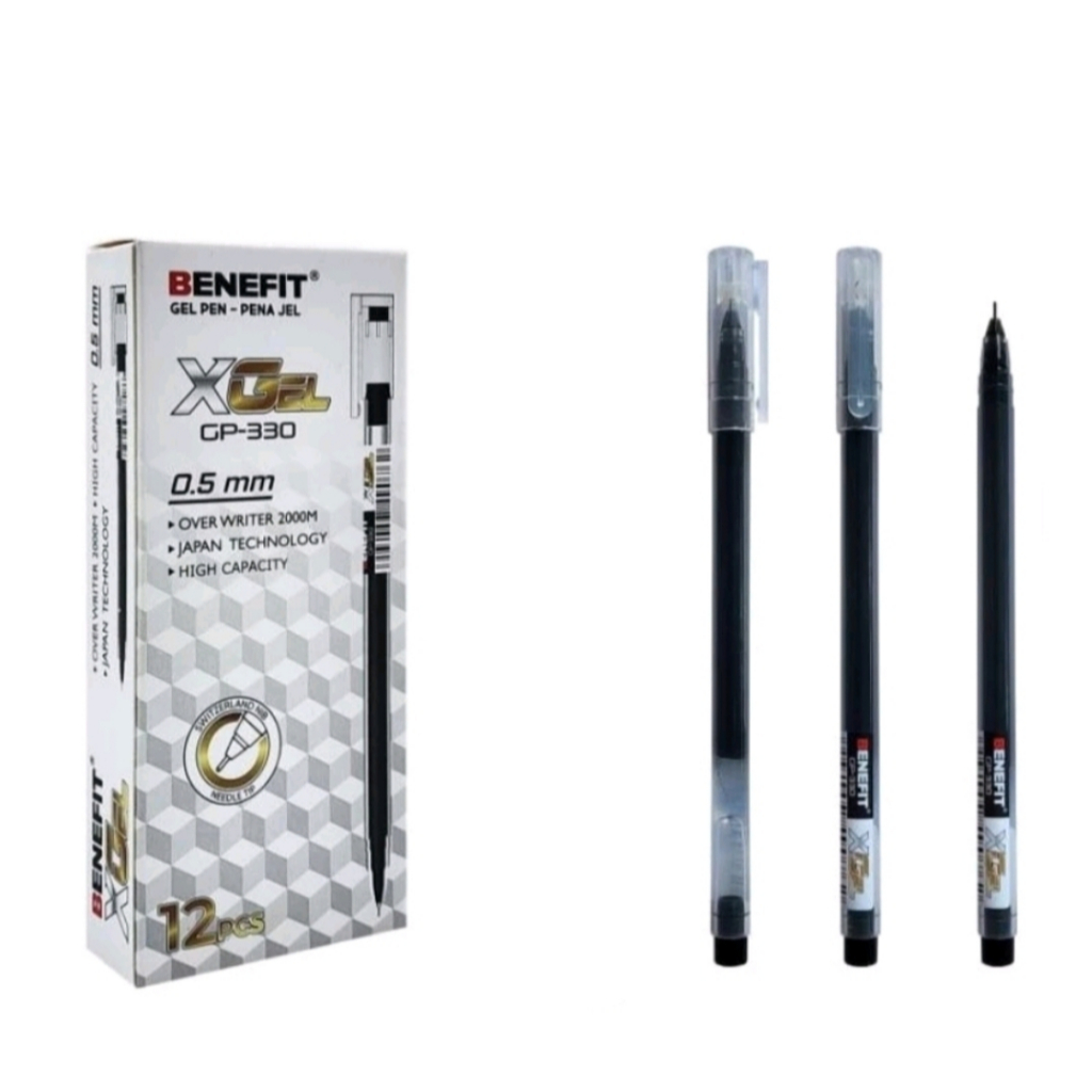 Jual Pulpen Gel XGel GP-330 / Ziu Zua 868 isi 12 pcs / Box Tinta Hitam ...