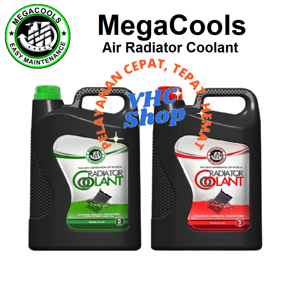 Jual Coolant Air Radiator Pendingin Megacools Galon 5 liter 5lt ...