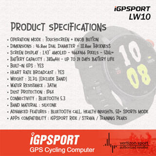 Jual iGPSport LW10 GPS Sport Watch | Shopee Indonesia