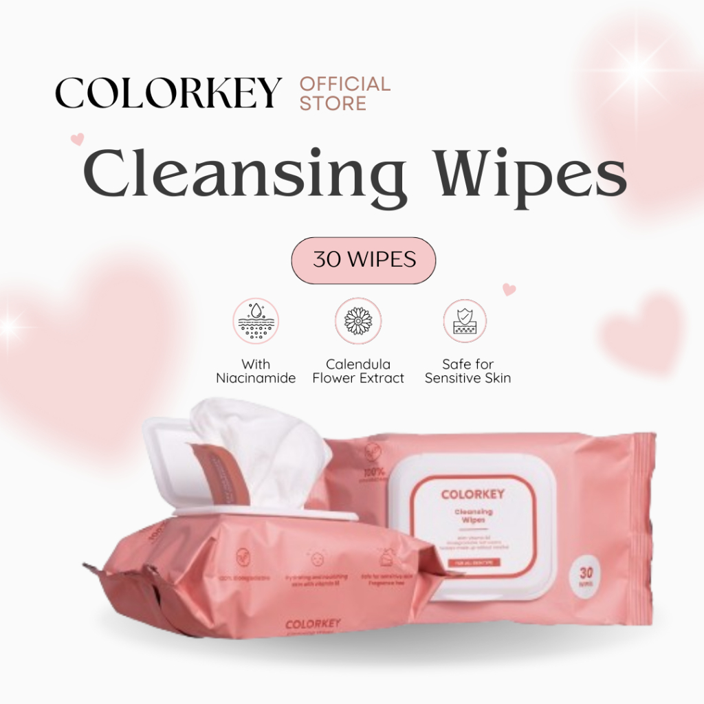 Jual COLORKEY - Cleansing Wipes Tissue Tisu Pembersih Wajah Hapus ...