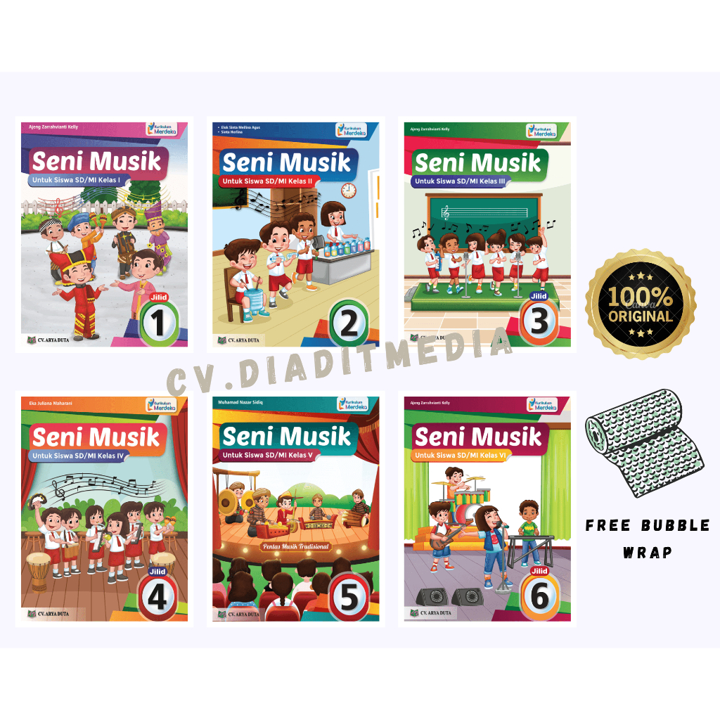 Jual Buku Seni Musik SD/MI Kelas 1,2,3,4,5,6 Kurikulum Merdeka - Arya Duta | Shopee Indonesia