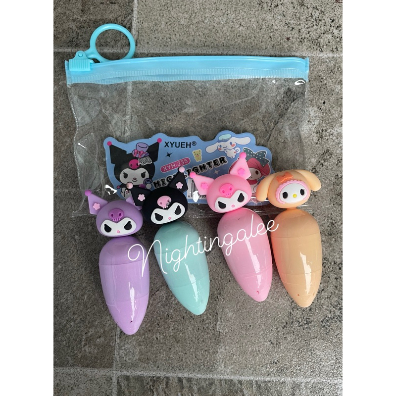 Jual [1 SET ISI 4 PCS] Stabilo Kuromi Melody Stabilo Sweet Highlighter ...