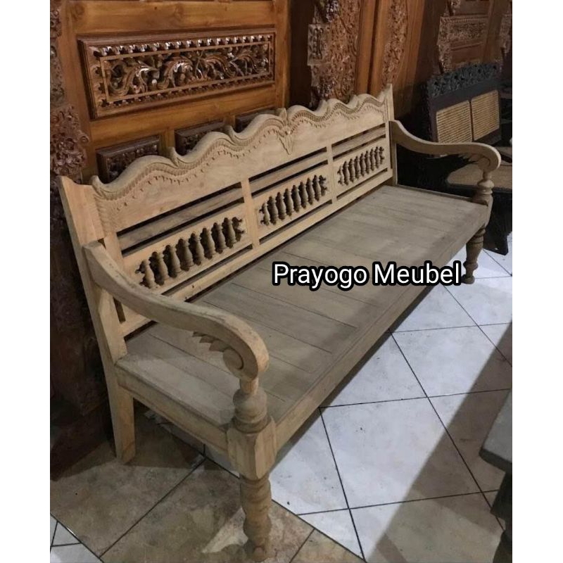 Jual kursi risban antik kayu jati lawas antik kuno vintage Jepara ...