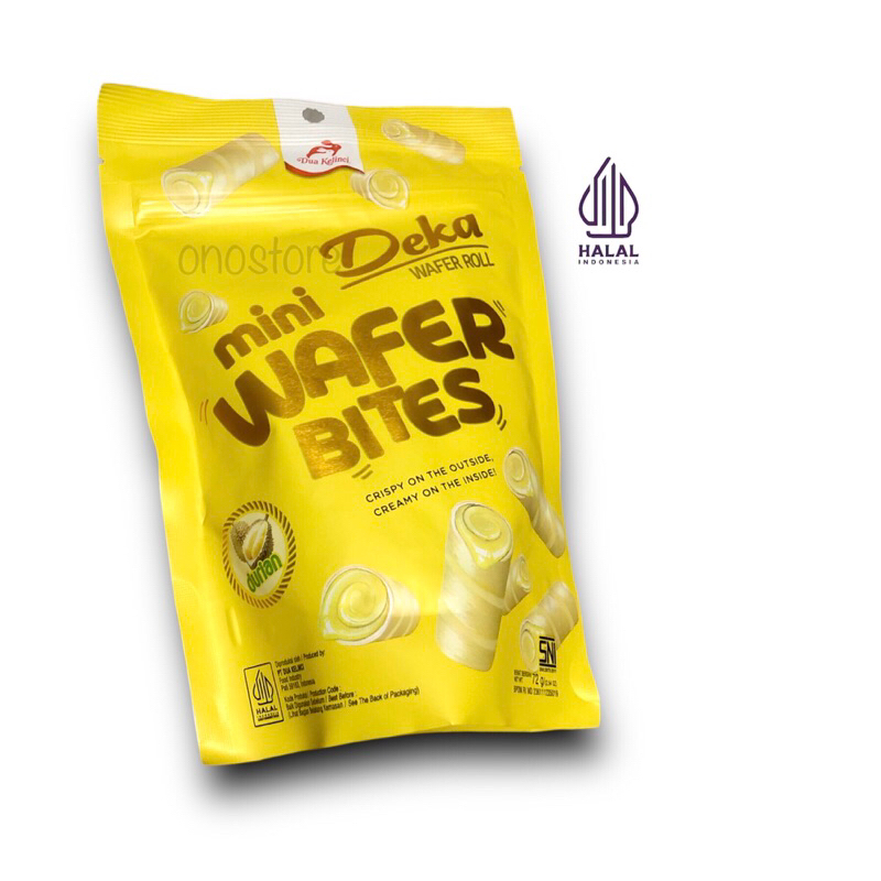 Jual Deka Wafer Mini Bites 72 gram Choco Ube Durian | Shopee Indonesia
