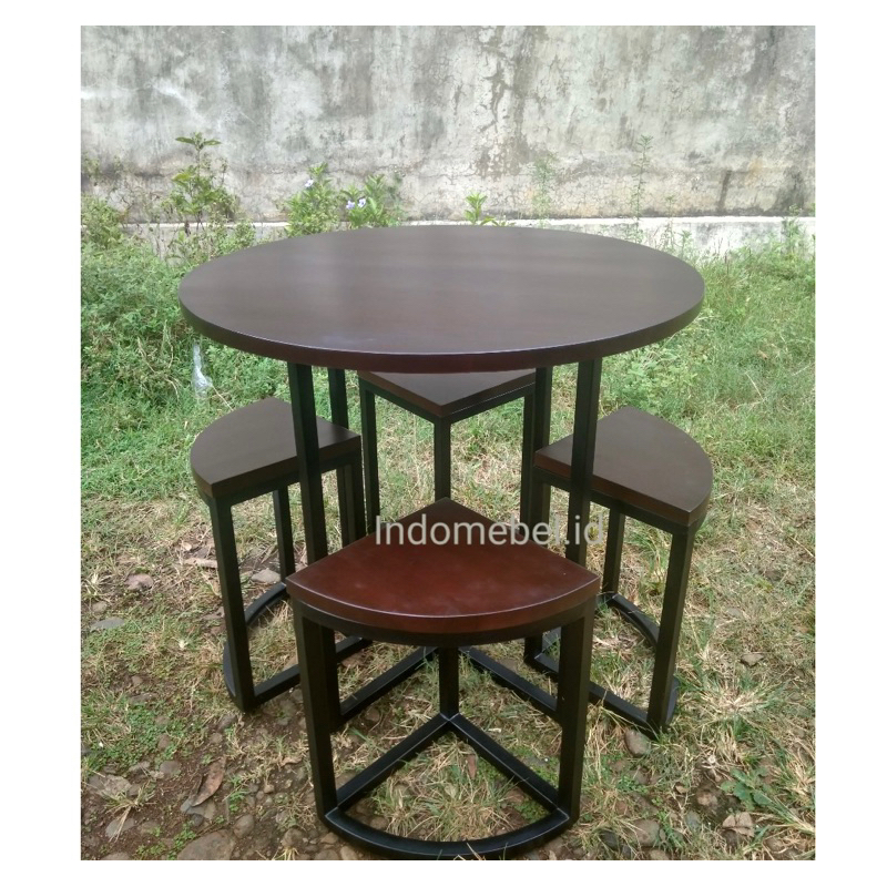Jual Meja Bulat Industrial Cafe | Shopee Indonesia