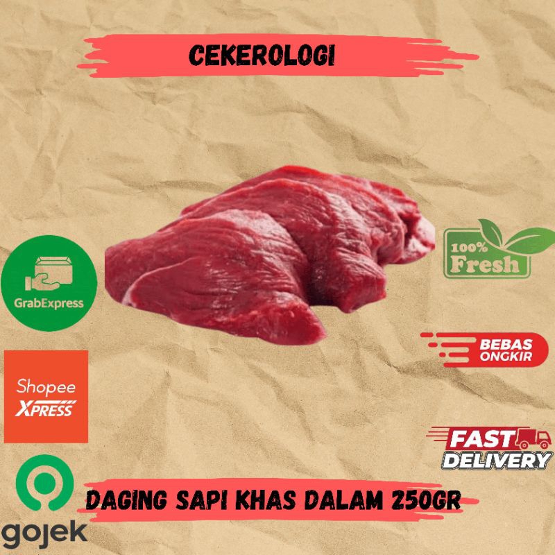 Jual Daging Sapi Khas Dalam 250gr / Daging Sapu Khas Dalam / Daging ...