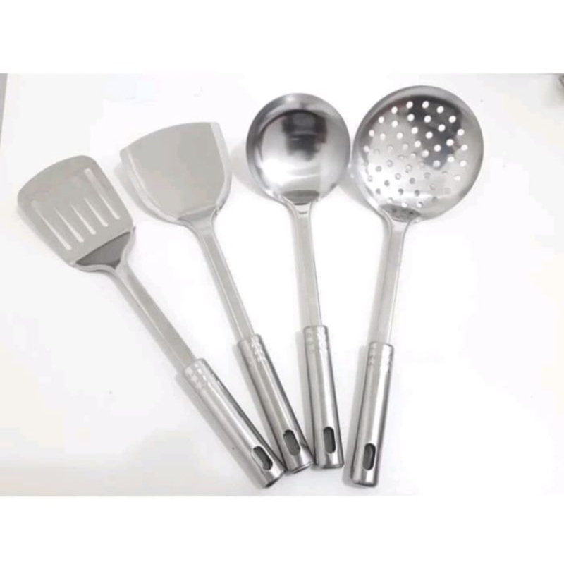 Jual SUTIL SET 4 IN 1 SPATULA SET ISI 4 / SPATULA SUTIL STAINLESS STEEL ...