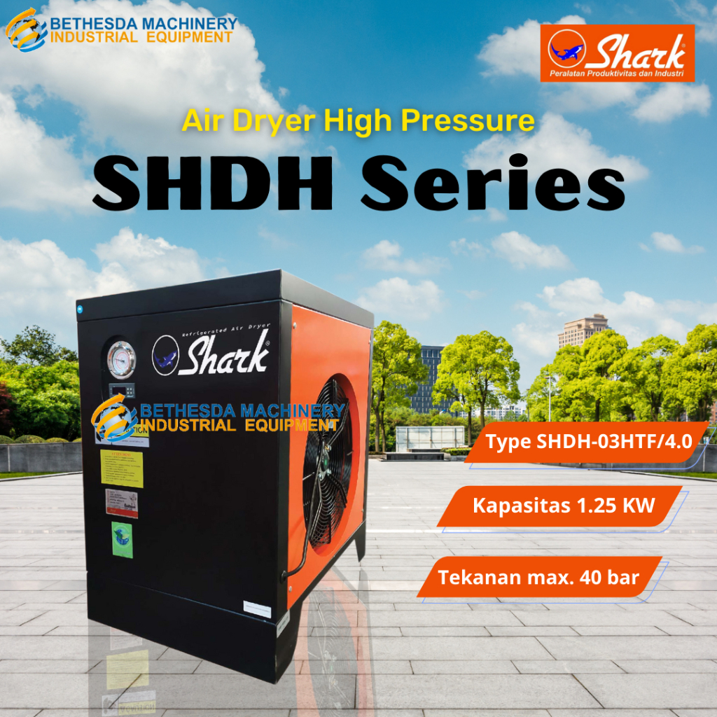 Jual Mesin pengering udara Shark SHDH 03 HTF 4.0 air dryer kompresor 1. ...