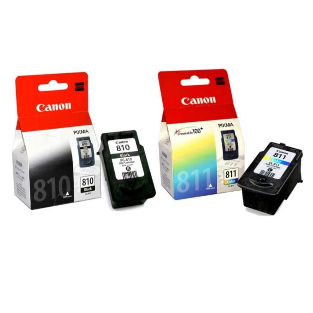 Jual Tinta Printer Canon Pixma PG-810 Black & CL-811 Colour Original ...