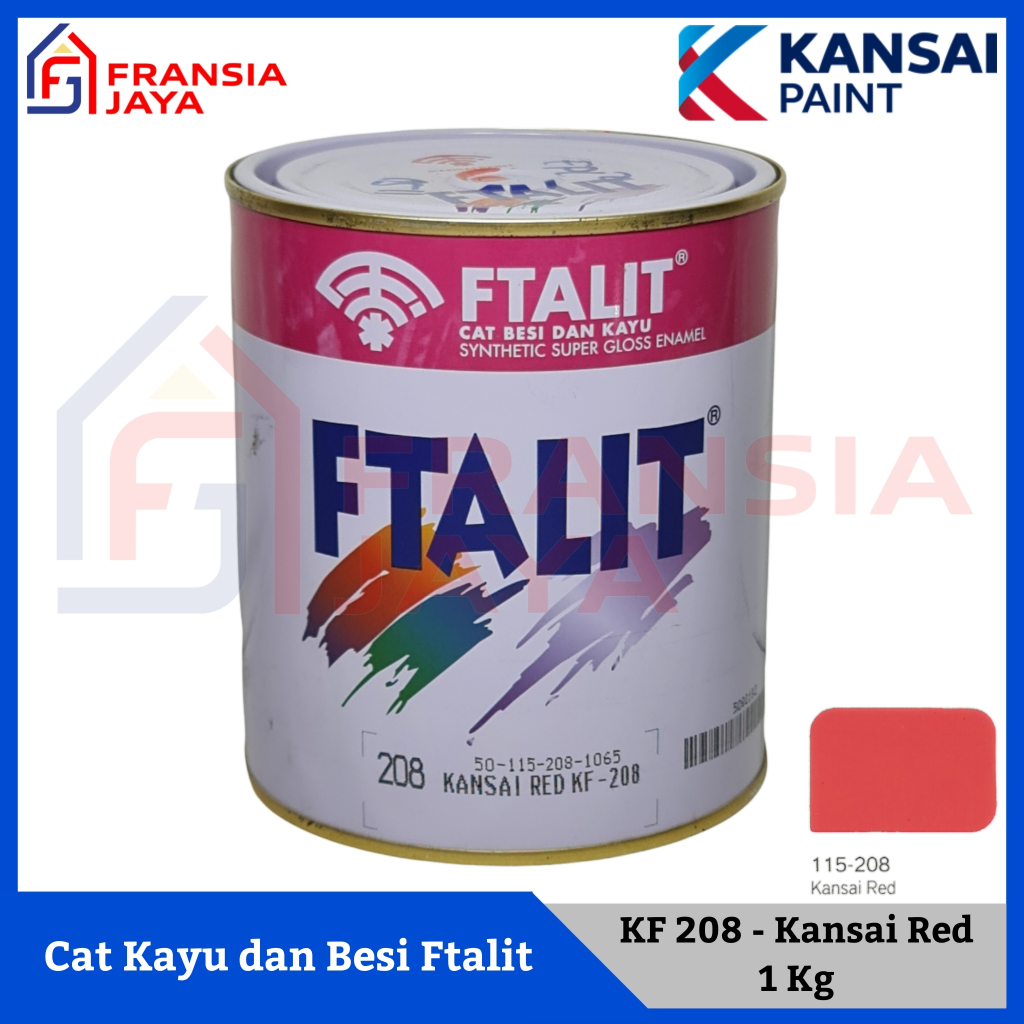Jual Ftalit 1 Kg KF 208 Kansai Red Kansai Cat Minyak Besi dan Kayu ...