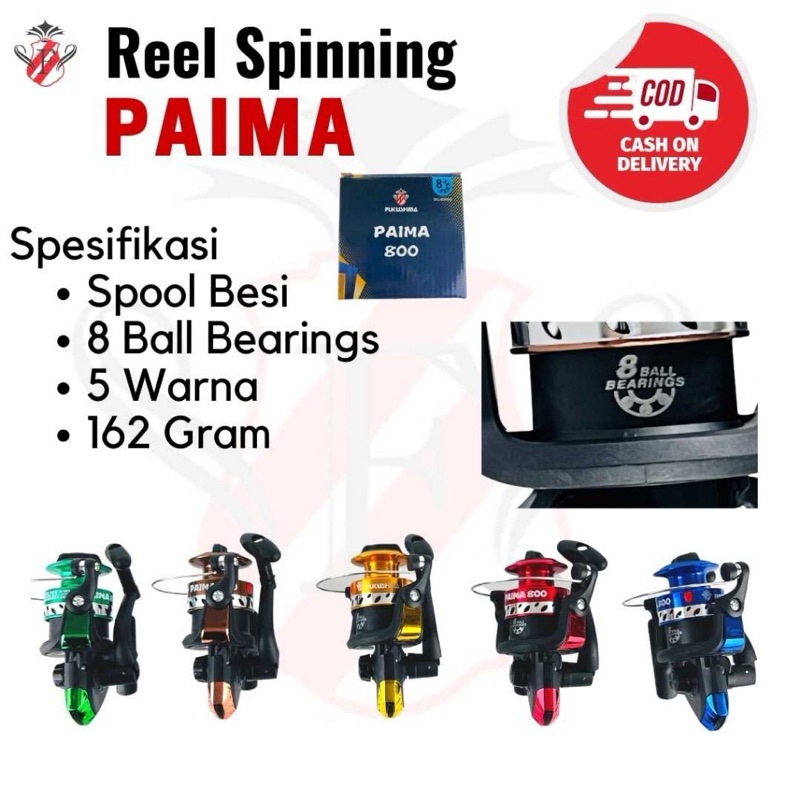 Jual Reel Spinning Paima 800 Spool Besi | Shopee Indonesia