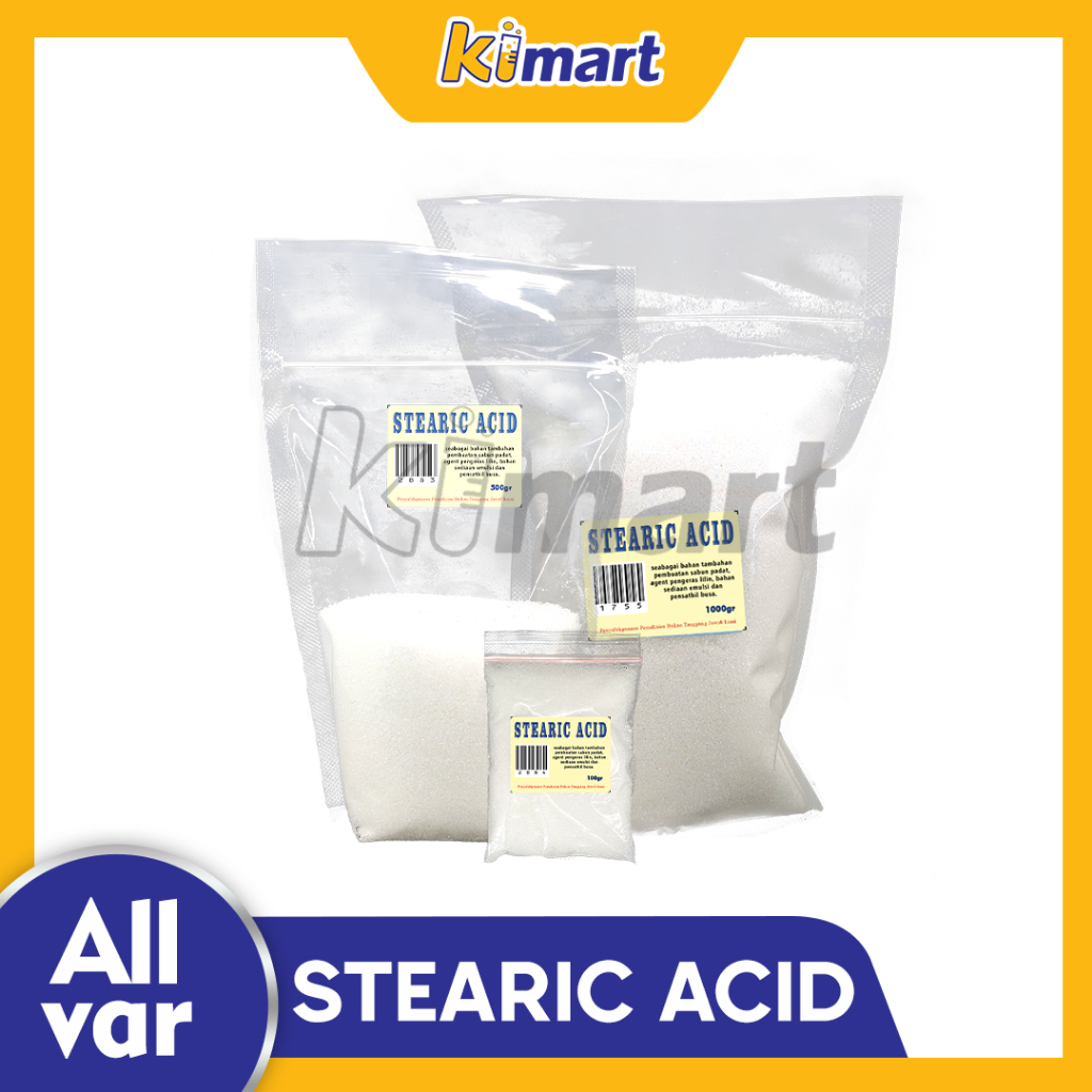 Jual Stearic Acid Asam Stearat Bahan Sabun Bahan Lilin 1kg 500gr | Shopee Indonesia