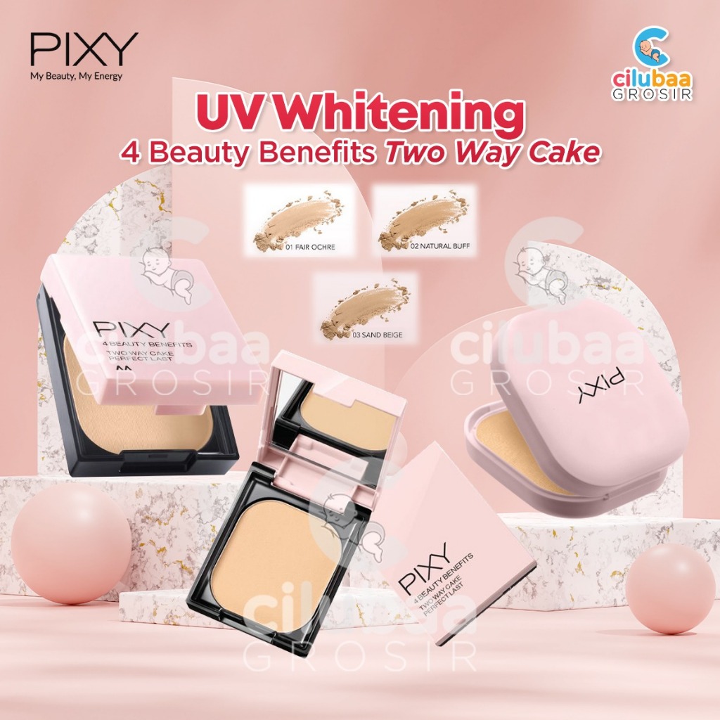 Jual PIXY Two Way Cake Perfect Last SPF 30+++ || Bedak Padat TWC Refill ...