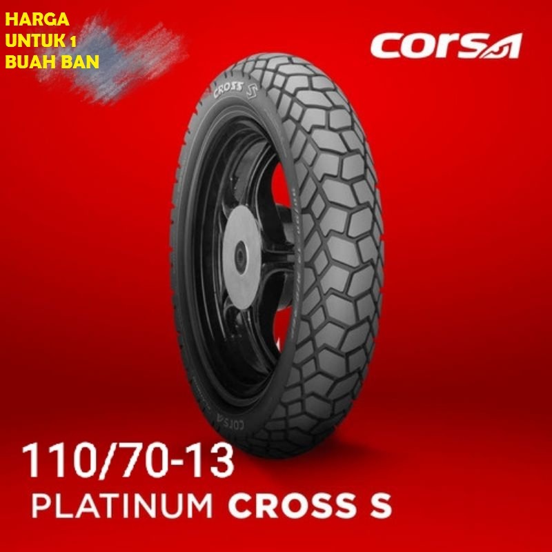 Jual Ban Luar Corsa Platinum Cross S 110 70-13 TL 48 P - 110/70 ring 13 Tubeless by Corsa CrossS ...