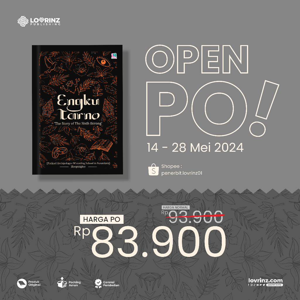 Jual Buku Original Engku Tarno "The Story of The Sixth Berong" by ...